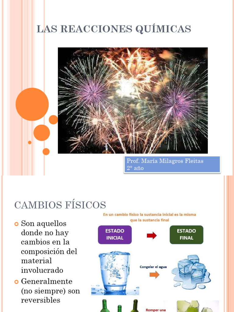 Reacciones Quimicas V2022 | PDF | Combustión | Redox