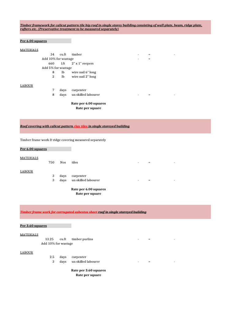 Roof work | PDF | Roof | Lime (Material)