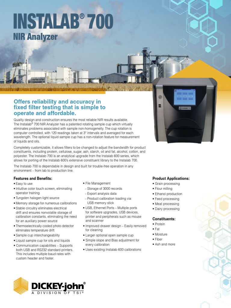 Instalab 700 | PDF | Calibration | Usb