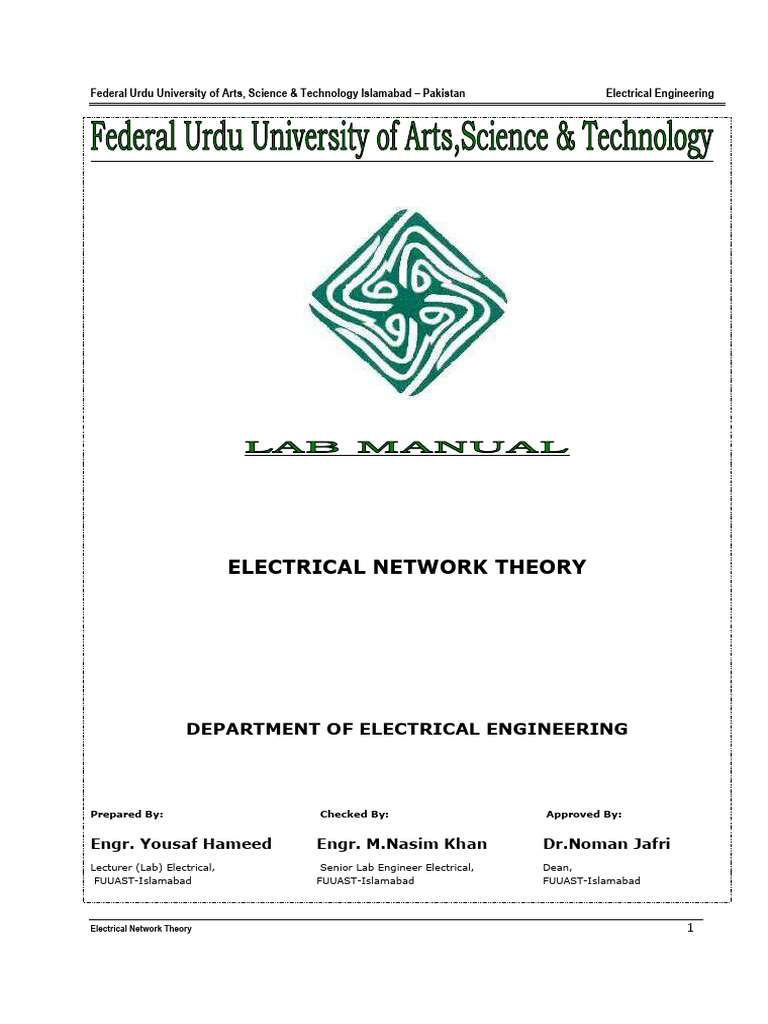 Electrical Network Theory | PDF | Electrical Impedance | Electrical Network