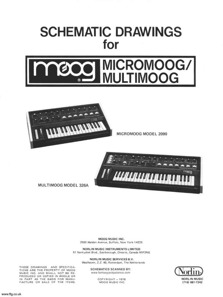 MoogMicromoogMultimoog Schematics | PDF