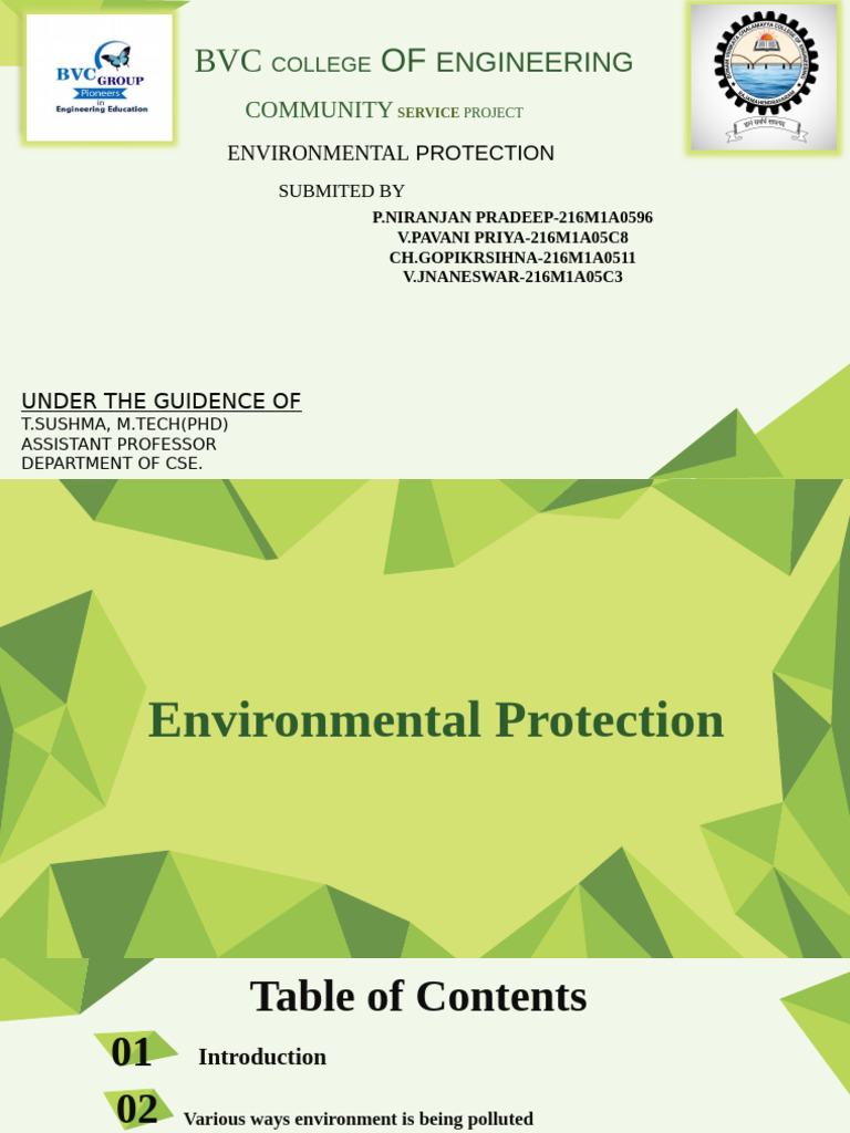 Environmental Protection Strategies Guide | PDF | Air Pollution ...