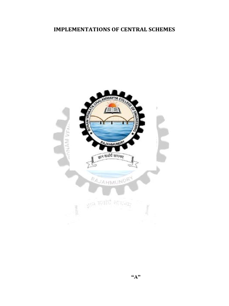 Implementation of Central Schemes Report | PDF | Entrepreneurship
