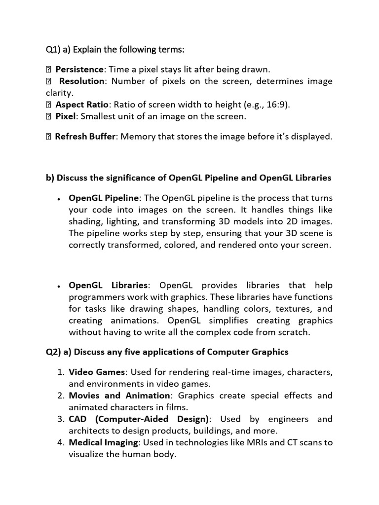 CG Only Theory | PDF | Shader | Film And Video Technology