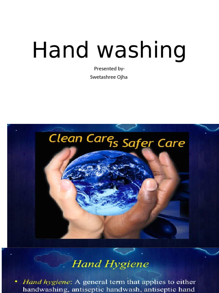 Hand Washing | PDF