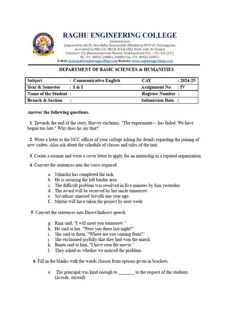 Unit IV Assignment 2024-25 | PDF