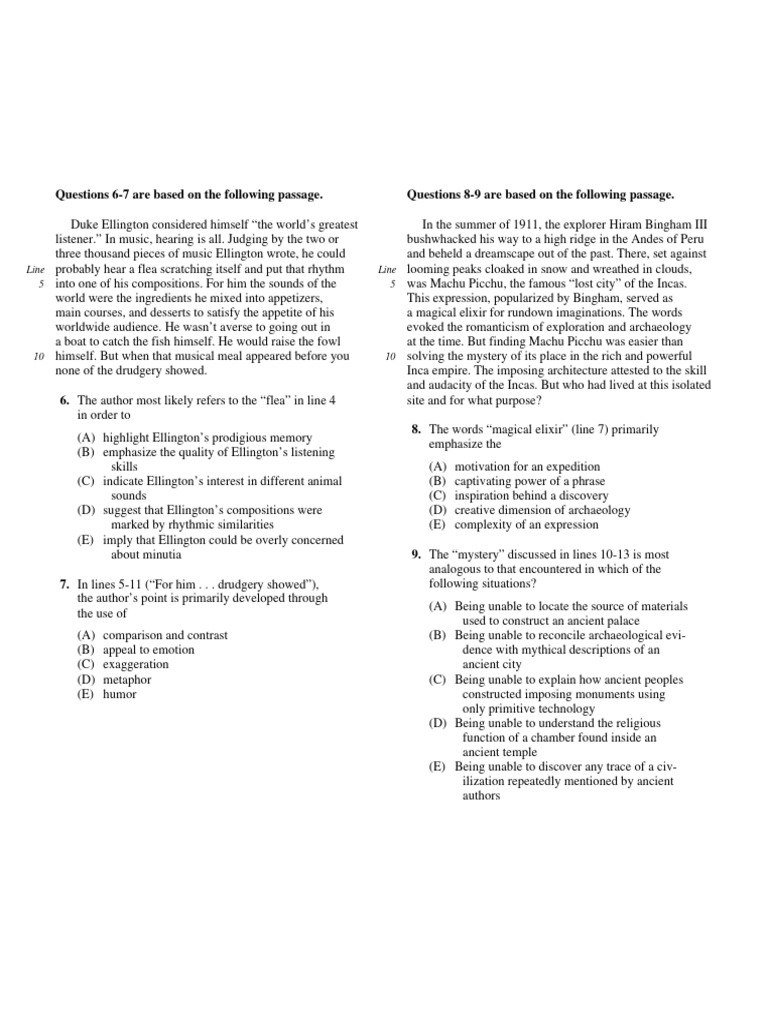 Reading Practice 13 - Duke Ellington Considered Himself | PDF ...