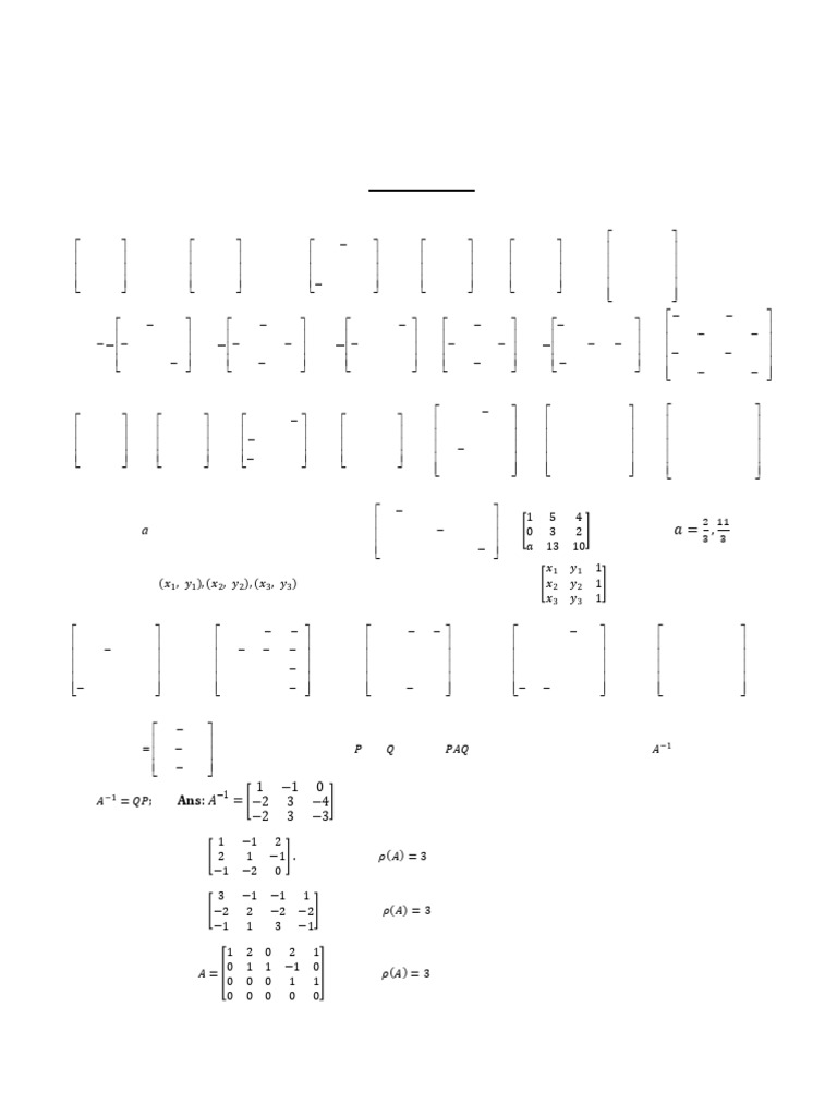 Unit-1-BAS103 UPDATED | PDF | Matrix (Mathematics) | Eigenvalues And Eigenvectors