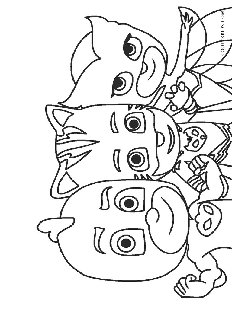 PJ Masks Coloring Page | PDF