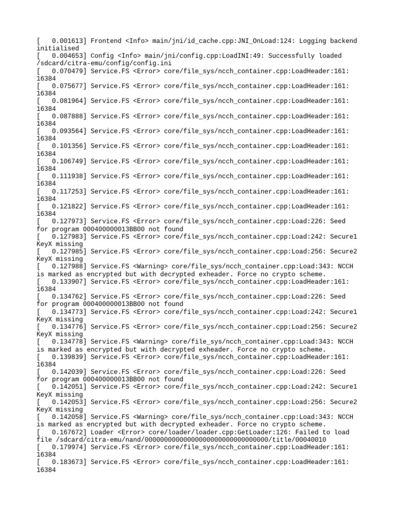 Citra Log | PDF | Encryption | Computing