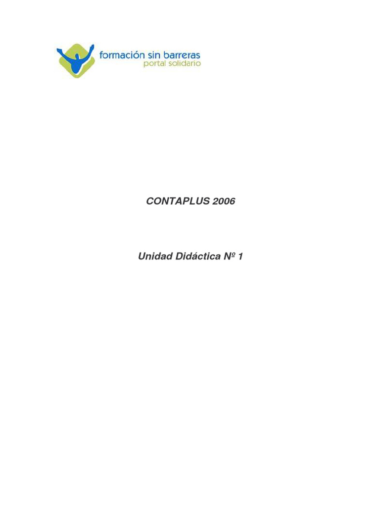 Guía de Uso de Contaplus 2006 | PDF | Contabilidad | Ventana (informática)