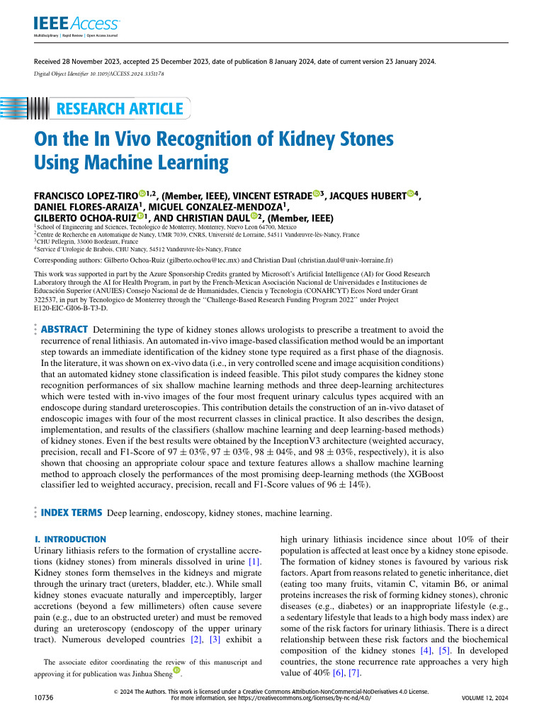 AI Kidney Stone Detection Study | PDF | Deep Learning | Statistical Classification