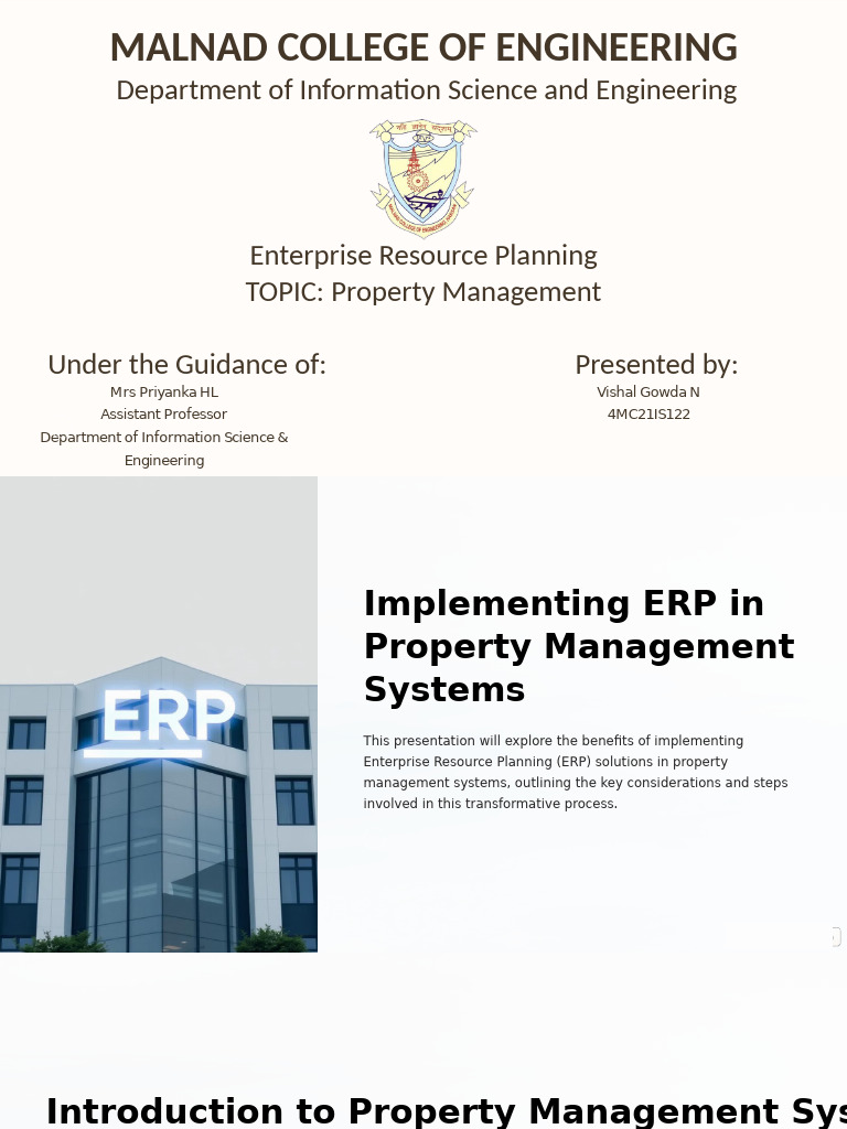 ERP Implementation in Property Management | PDF | Enterprise Resource ...