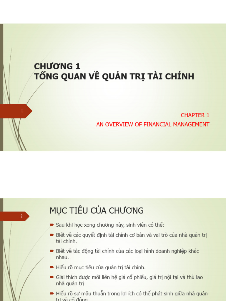 Chapter1 OverviewFinancialManagement | PDF