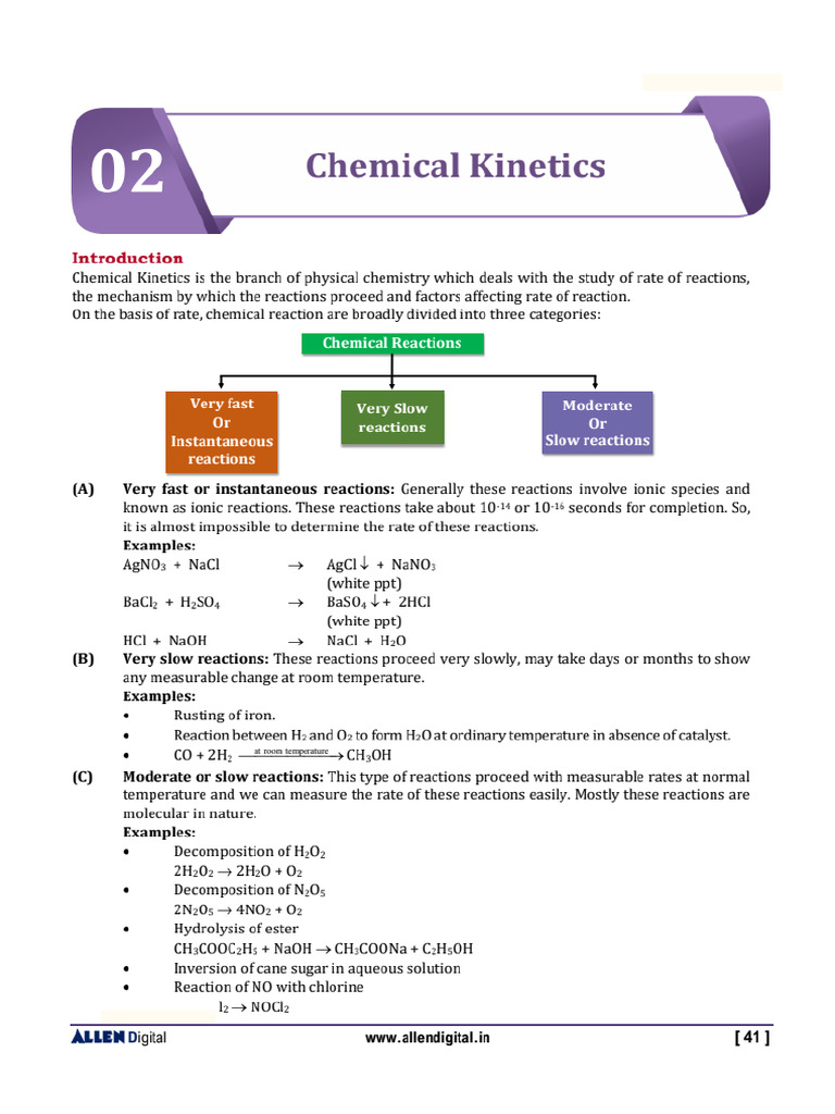 Chemical Kinetics | PDF