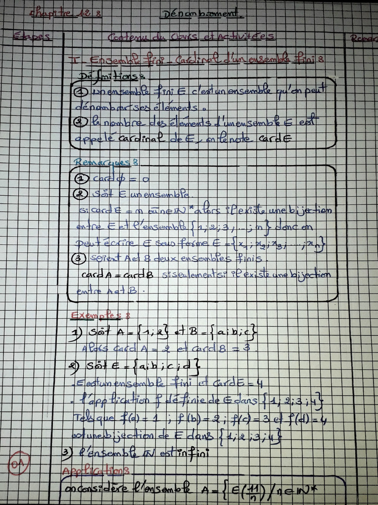Dénombrement. 1bac SMF | PDF