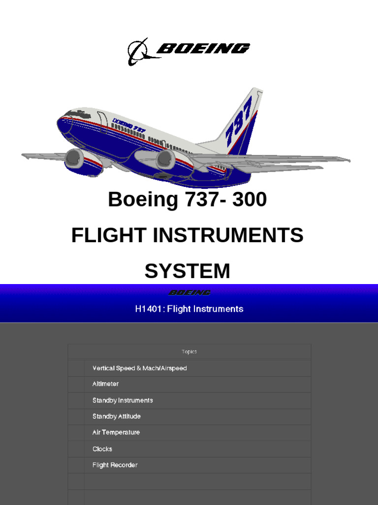 Gs b737-300-400 - Flight Instruments System | PDF