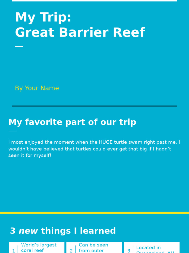 Kids' Great Barrier Reef Adventure | PDF