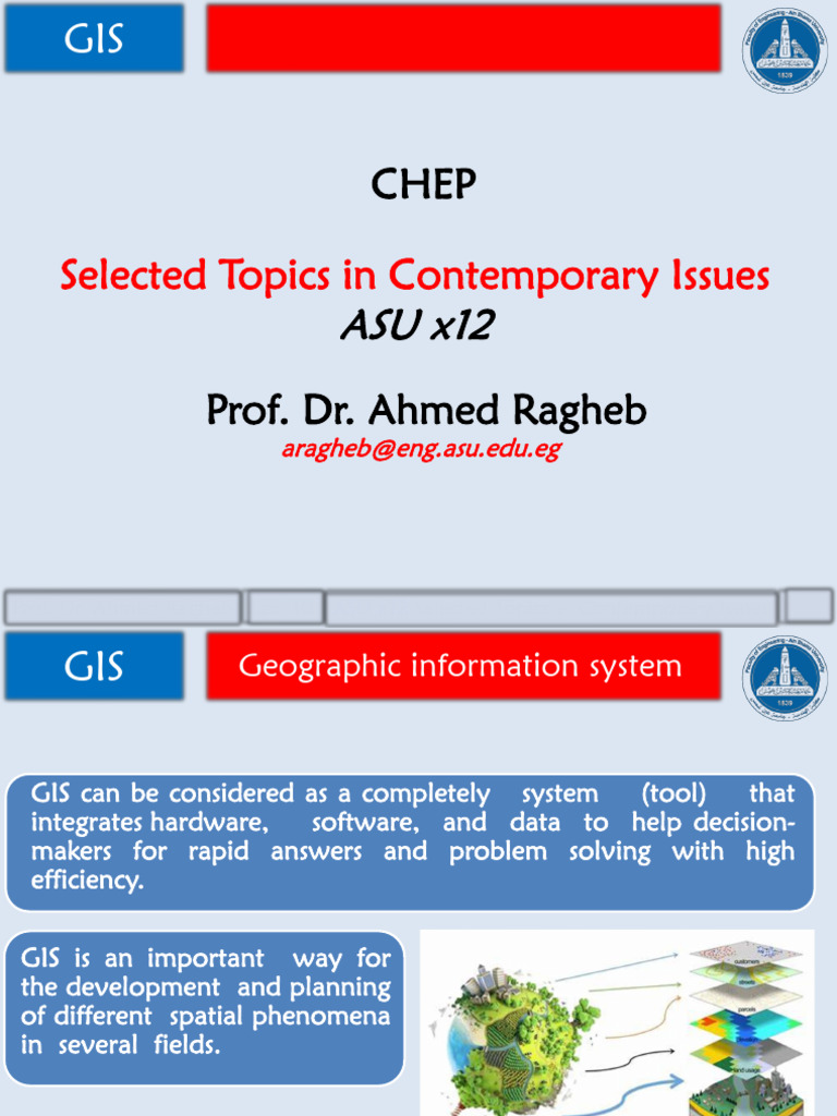 Lecture 10 GIS | PDF | Geographic Information System | Computing