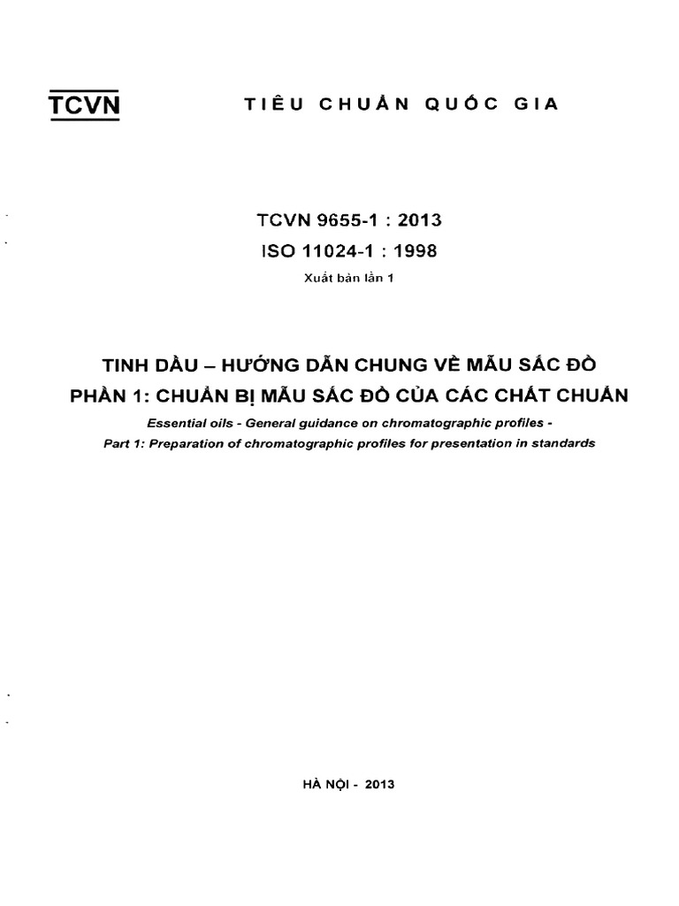 Van Ban gocTCVN - QCVN So TCVN 9655-1 - 2013 (ISO 11024-1 - 1998) Ngay 30-11 - 0001 (Con Hieu ...