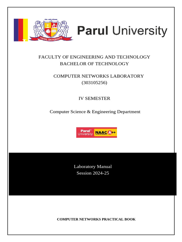 Cn-Lab Manual Template - 203105256 | PDF | Computer Network | Router ...