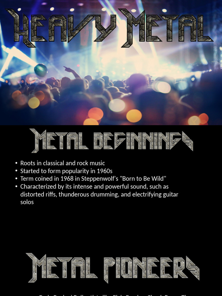 Heavy Metal Presentation | PDF