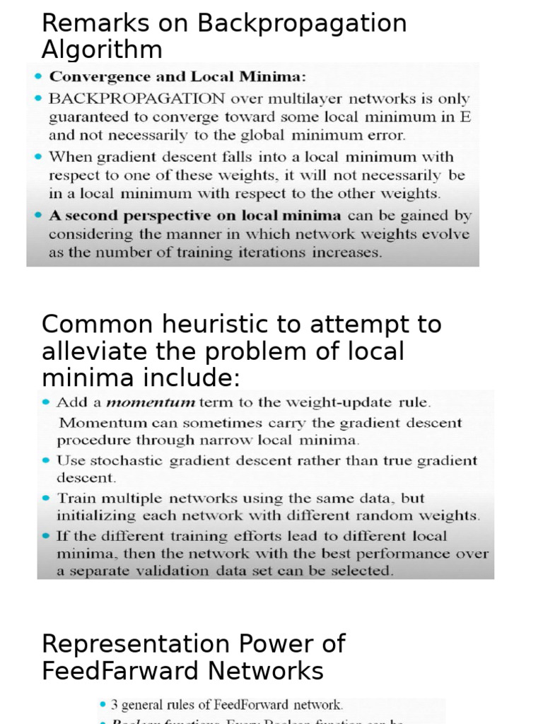 issues in Backpropagation algorithm | PDF | Applied Mathematics ...