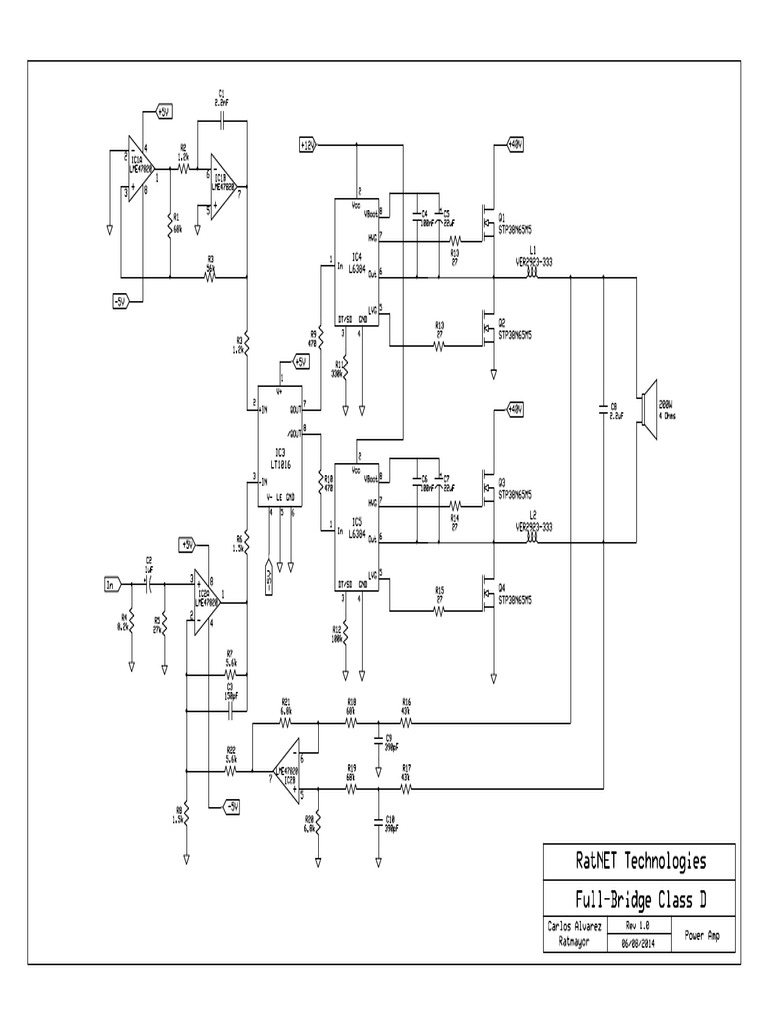 Full-Bridge Class D | PDF
