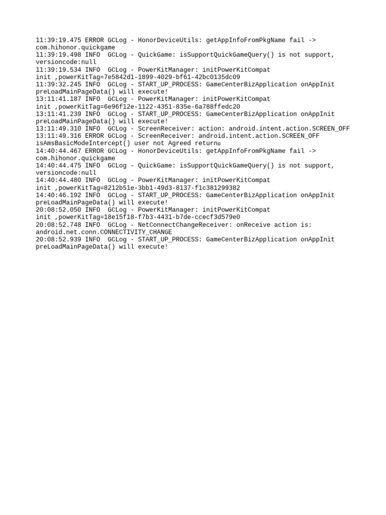 QuickGame Initialization Errors | PDF