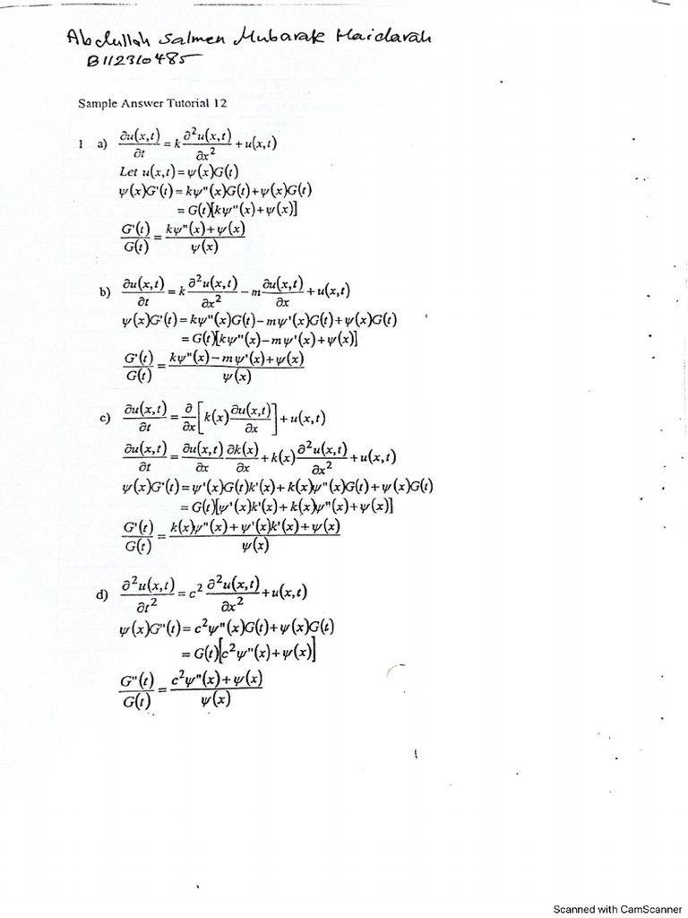 Tutorial 12 de | PDF