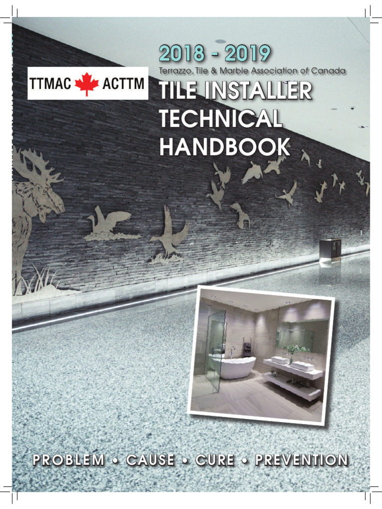 Tile Installer Technical Handbook 2018 2019 | PDF | Tile | Flooring
