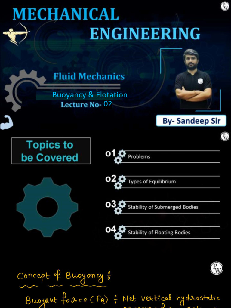 Buoyancy Flotation 02 Class Notes Pdf