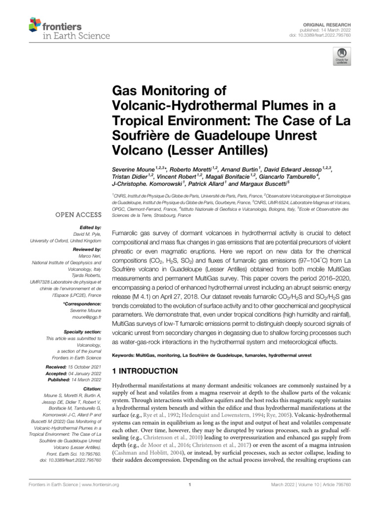 Gas_Monitoring_of_Volcanic-Hydrothermal_Plumes_in_ | PDF | Volcano ...