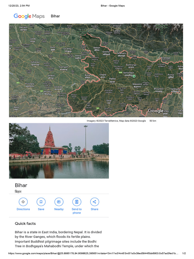 Bihar - Google Maps | PDF