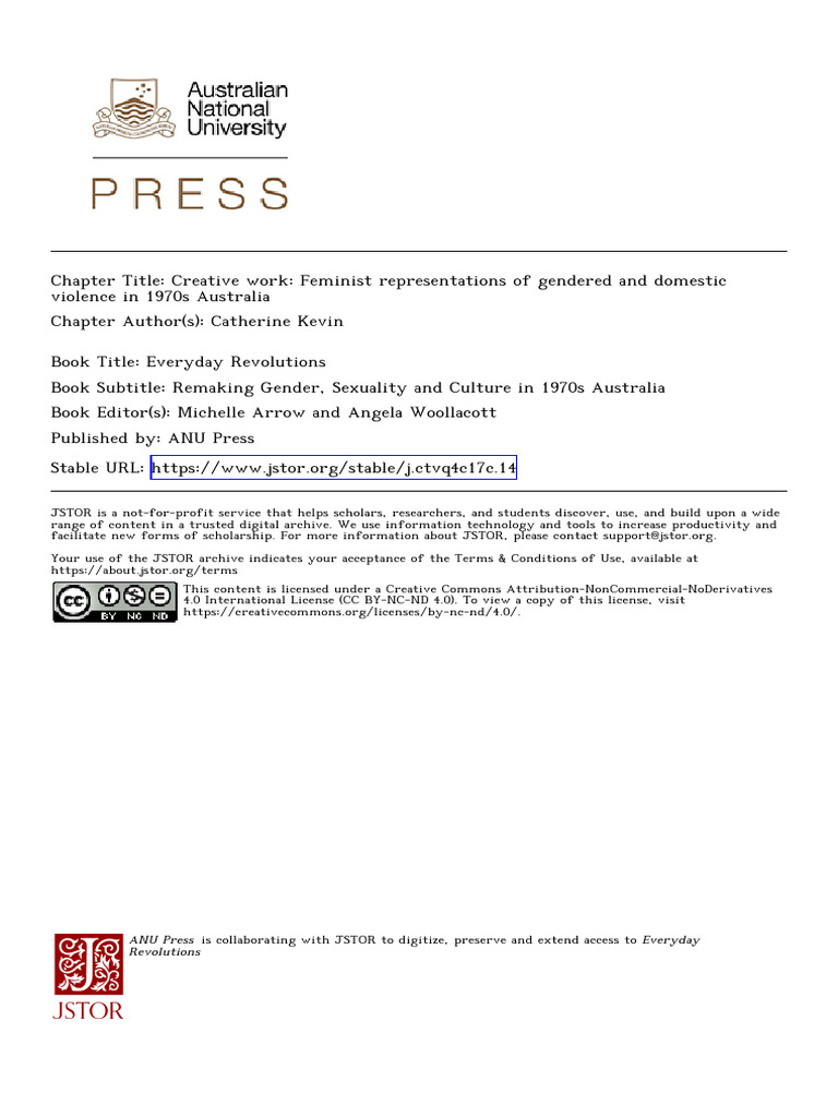Kevin Creativework 2019 | PDF | Feminism | Gender Studies