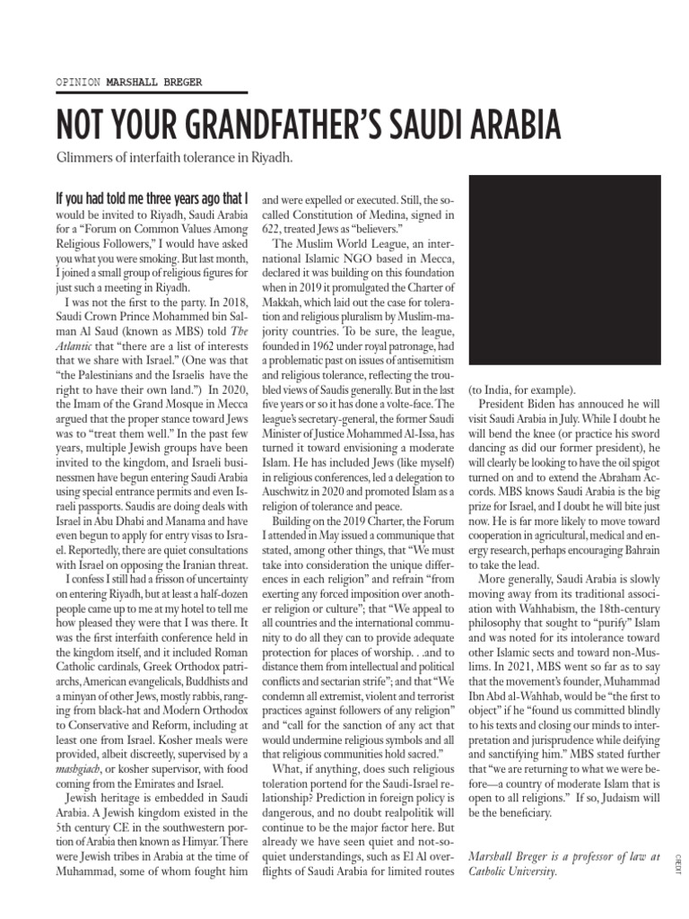 Breger-Saudi-Arabia | PDF | Saudi Arabia | Mecca