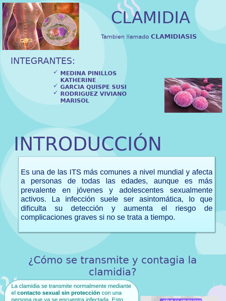 Clamidia | PDF | Infección transmitida sexualmente | Condón