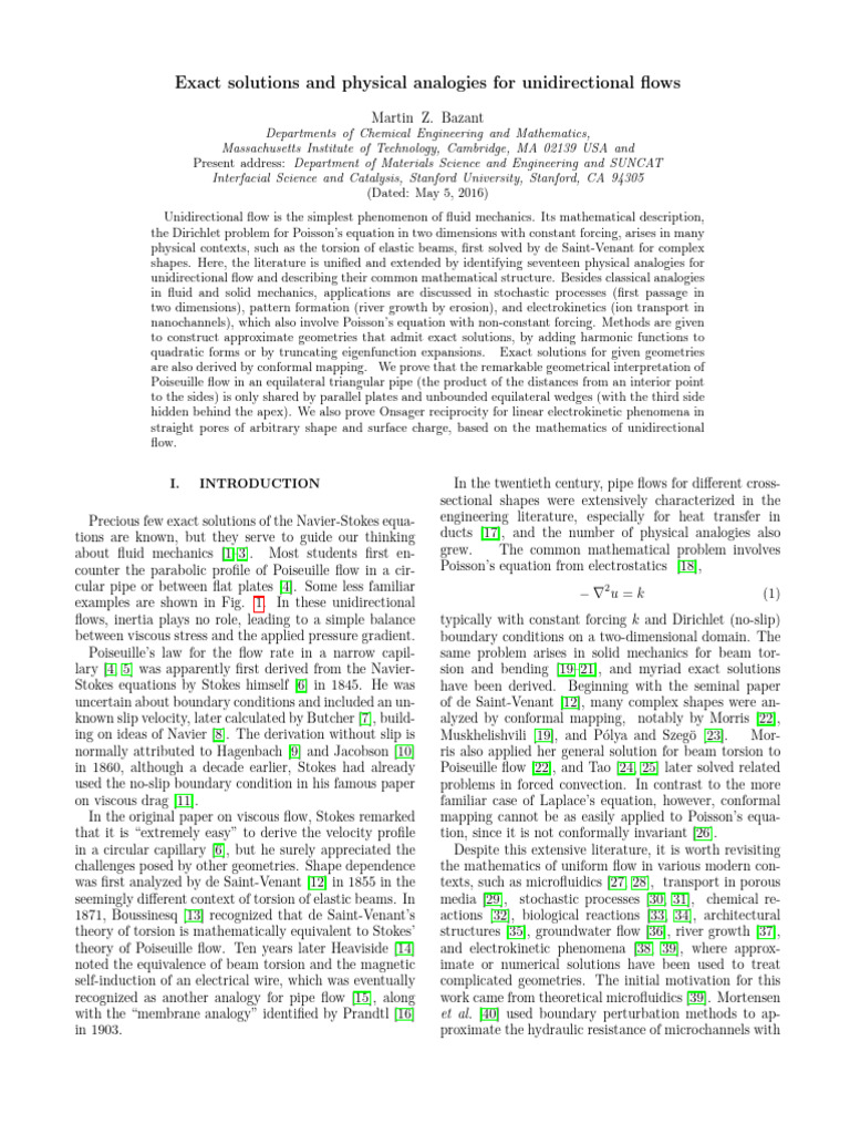Bazant (2016) | PDF | Fluid Dynamics | Navier–Stokes Equations