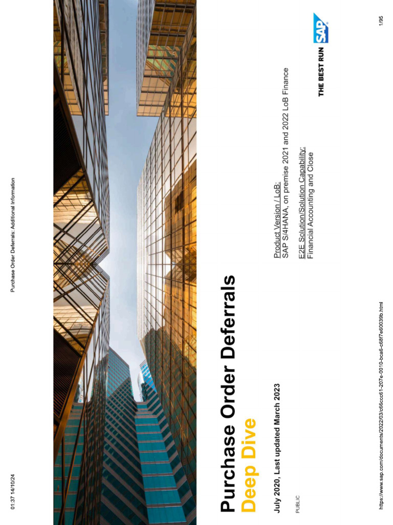 Sap PO Deferal | PDF