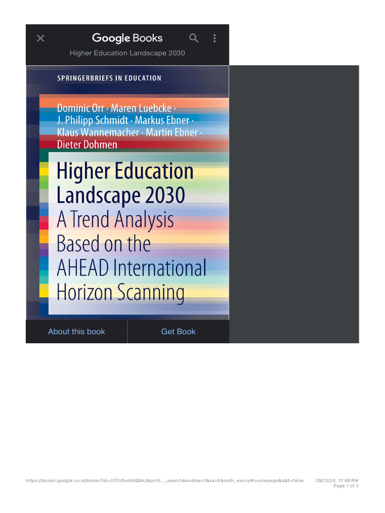 Higher Education Landscape 2030- A Trend Analysis Based on the AHEAD ...