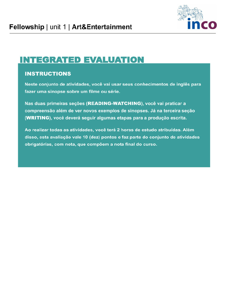 2024 Integrated Evaluation - Fel U1 | PDF
