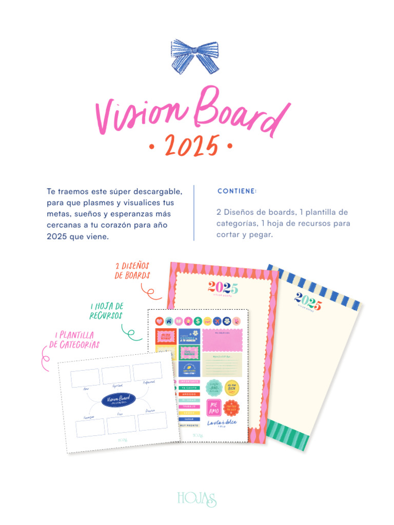 Plantilla de Vision Board 2025 | PDF
