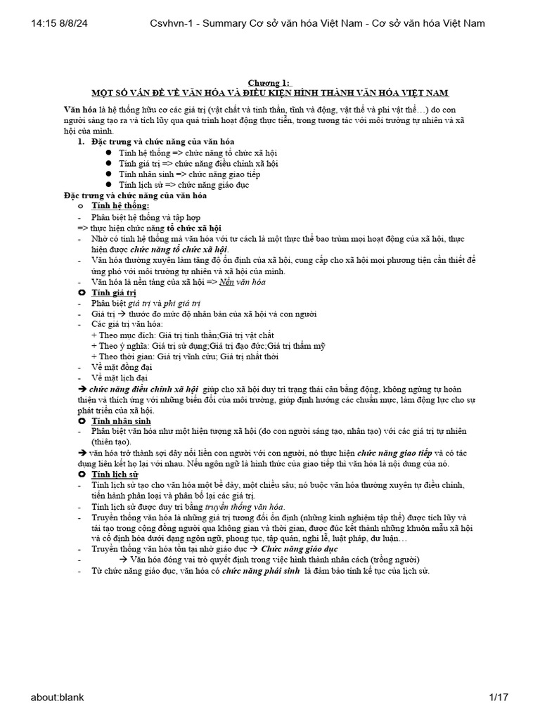 Kien Thuc Co So Van Hoa Viet Nam Co So Van Hoa Truong Dai Hoc Ngoai NG 111396 | PDF