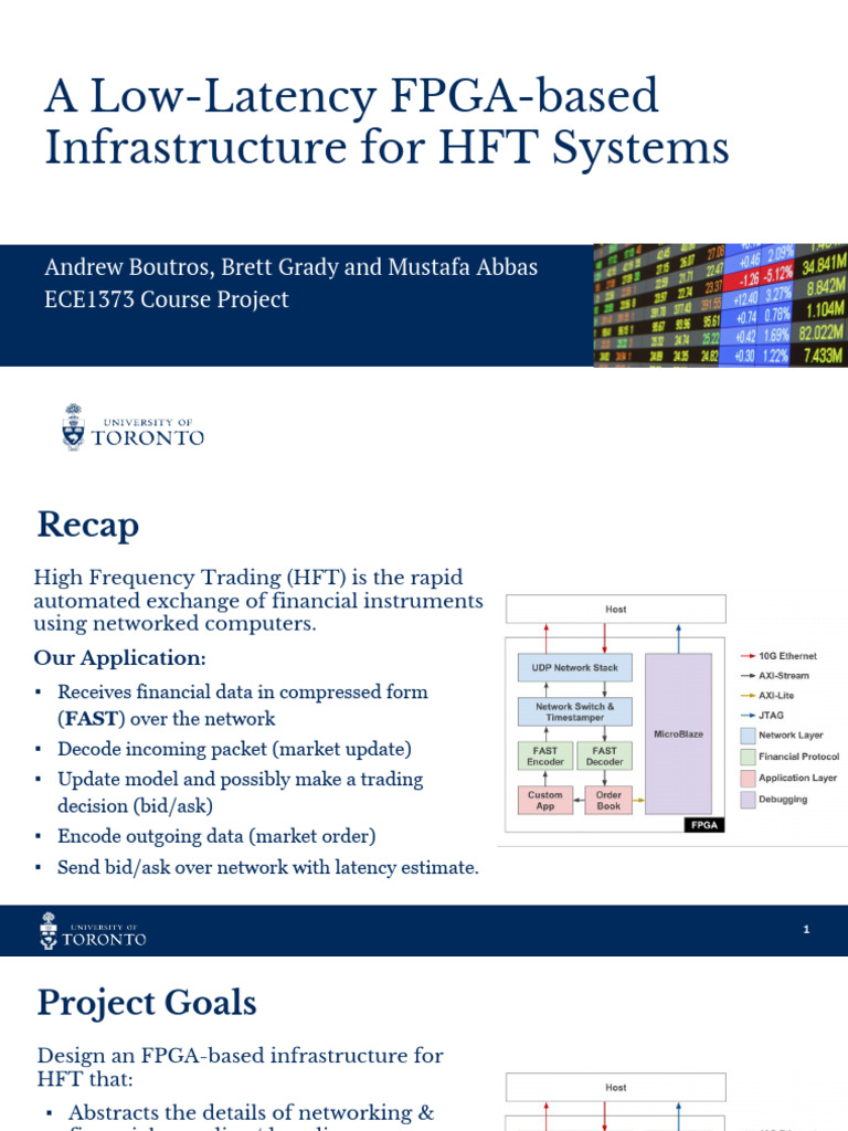 high-frequency-trading-final-pres-slides | PDF | High Frequency Trading | Latency (Engineering)