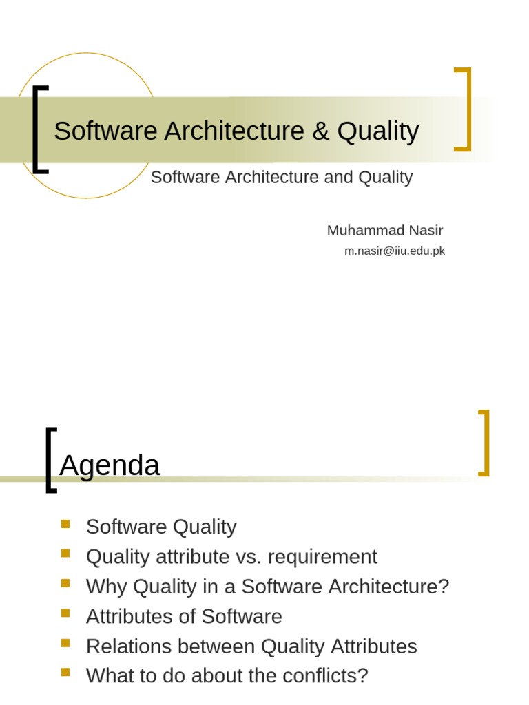 Chapter 4 - Software Architecture and Quality | PDF | Usability | System