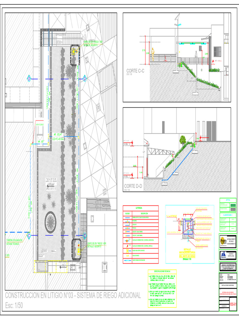 Iiss 01_plano Iiss 01 Sistema de Riego Iiss 01 | PDF | Administracion del Agua | Horticultura