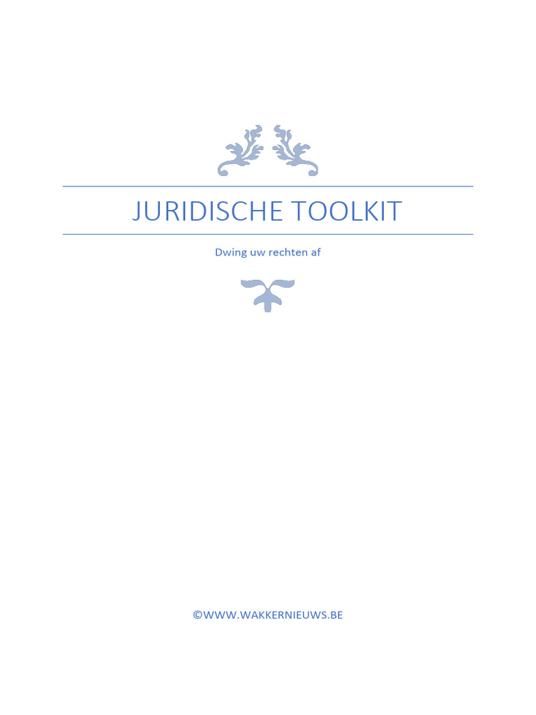 JURIDISCHE TOOLKIT | PDF