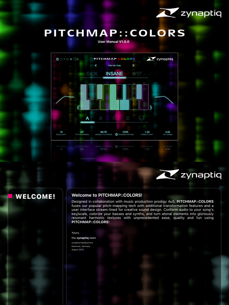 Pitchmap Colors | PDF | Pitch (Music) | Computer Keyboard