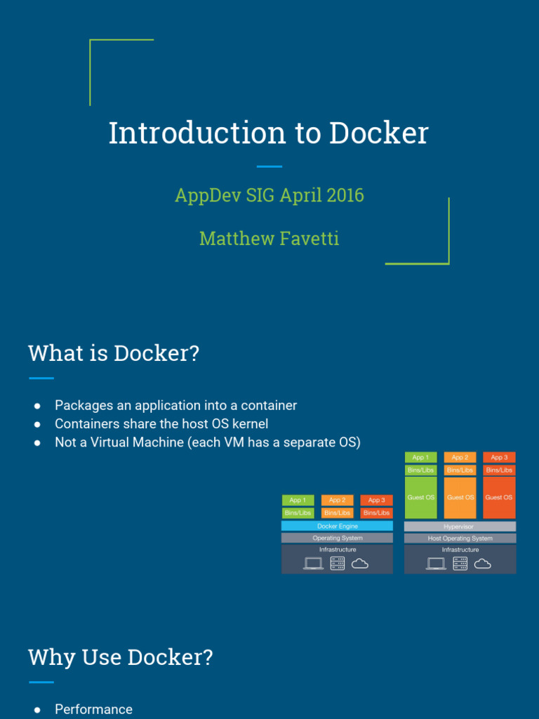 Docker Presentation | PDF