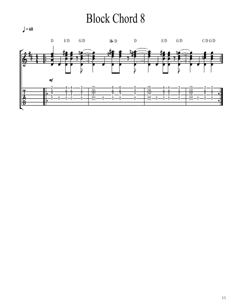 Block Chord 8 | PDF